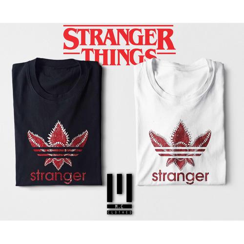 Jual Kaos Stranger Things motif adidas bahan katun soft model pria ...