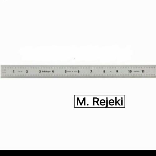 Jual Penggaris Mitutoyo 600mm 182-165 Stainless Steel Ruler Rulers 24 ...