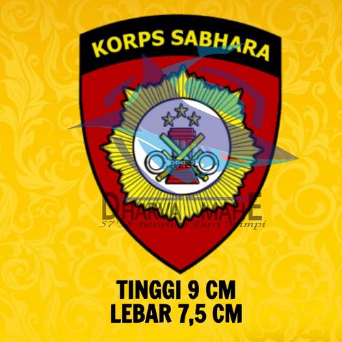 Jual Stiker Korps Sabhara, Dit Sabhara, Stiker Polisi - GLOSSY 9 X 7,5 ...
