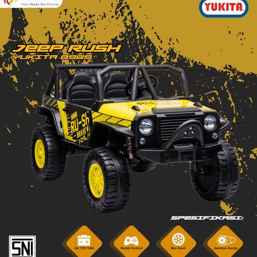 Jual MOBIL AKI NEW JEEP RUSH YUKITA 8989 AKI 12V BAN KARET - Putih ...