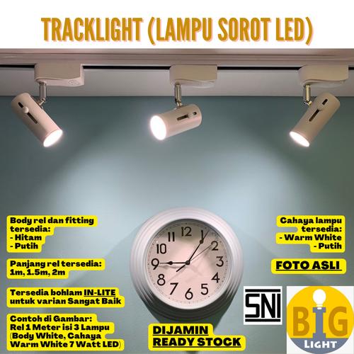 Jual Track Light Set (Set Lampu Sorot) Rel 2 meter isi 4 Lampu - B. PTH ...