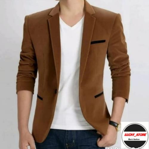 Jual Blazer pria/jas pria/jas/jas blazer pria premium full black ...