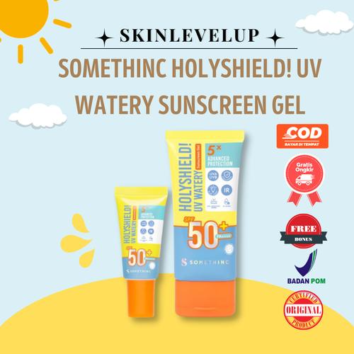 Jual SOMETHINC Holyshield! UV Watery Sunscreen Gel SPF 50+ PA ...
