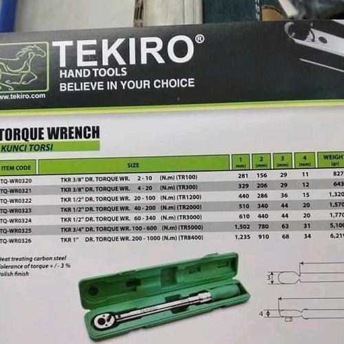 Jual torsi momen / kunci torsi tekiro tr1200 1/2 inchi 20 - 100 nm ...