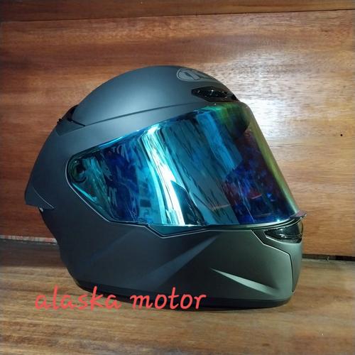 Jual HELM KYT TTC | KYT TT COURSE SOLID BLACK DOF | FULL FACE - Kab ...
