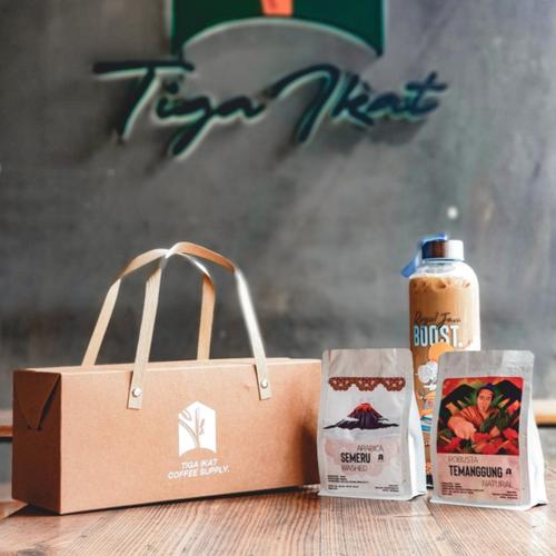 Jual HAMPERS BESAR - PARSEL KOPI BUBUK / MINUMAN BOX + KARTU UCAPAN ...