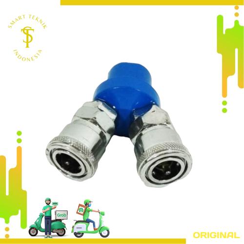 Jual Quick Coupler 2 Way / Coupler 2 Cabang / Sambungan Kran Angin ...