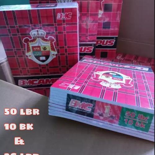 Jual BUKU TULIS BMCAMPUS ISI 36 & 50 LEMBAR UKURAN BOXY 1 PACK 10 BUKU ...