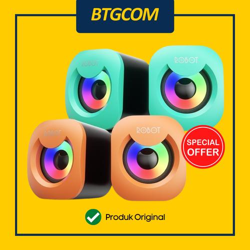 Jual ROBOT RS180 USB MULTIMEDIA DEKSTOP SPEAKER STEREO RGB COLOR - Biru ...