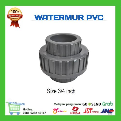 Jual Watermur sok PVC 3/4 inch Watermur UNION Polos Sambungan - Kab ...