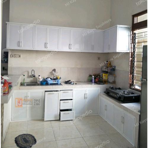 Jual Kitchen Set Minimalis Alumunium Tarikan ACP Non Kayu Per Meter ...