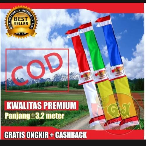 Jual bendera umbul umbul termurah - merah putih - Kab. Garut - Raja Custom Bendera | Tokopedia