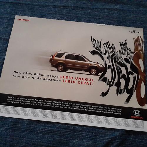 Jual Iklan Mobil Honda New Cr-V - A4 - Kota Malang - Kertas Abc | Tokopedia