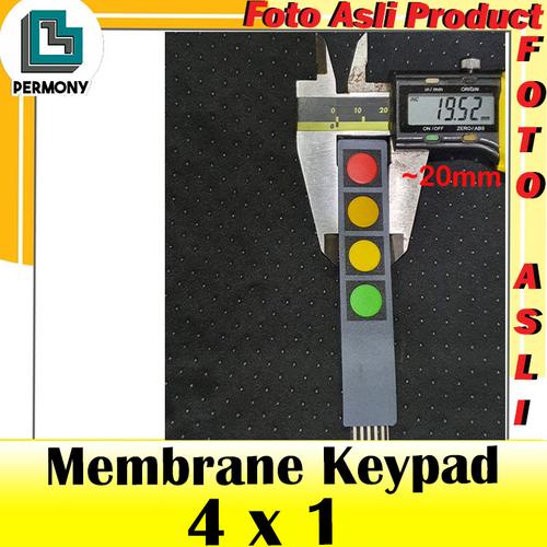 Jual Membrane 1x4 Keypad Switch Button Tombol 4x1 key Array membran 4 x ...