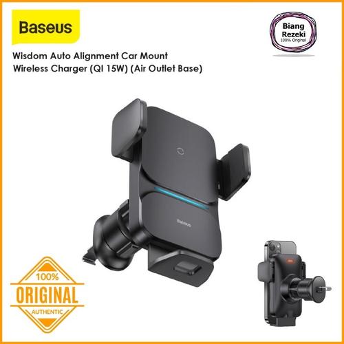 Jual BASEUS Wireless Charger Car Mount Auto Alignment Qi 15W - Jakarta ...