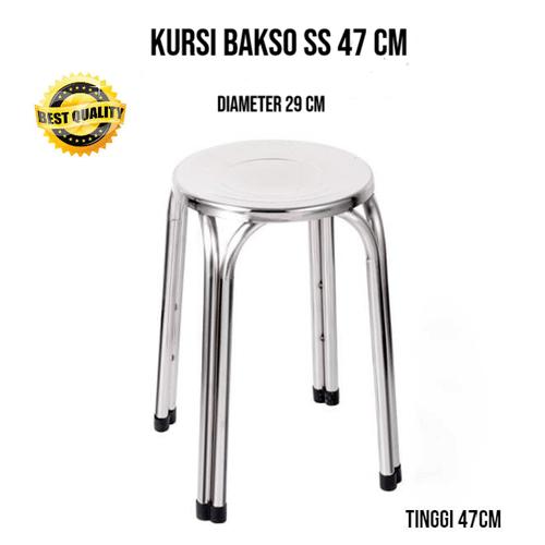 Jual Kursi Bulat Stainless Steel Kursi Bakso Warung Kursi Anti Karat ...