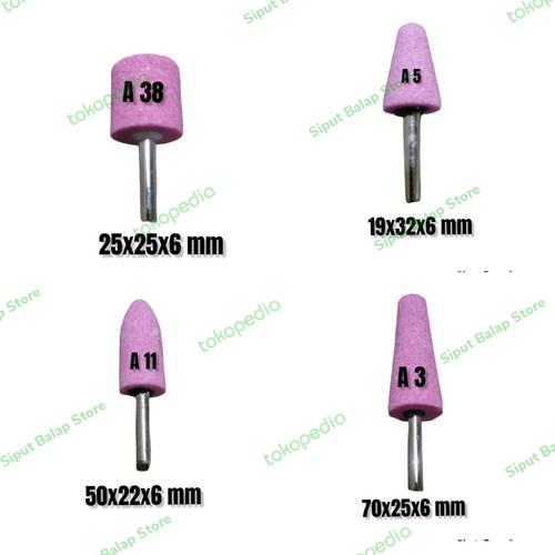 Jual batu bor gerinda osco mounted stone tangkai 6mm A5 A11 A38 A3 ...