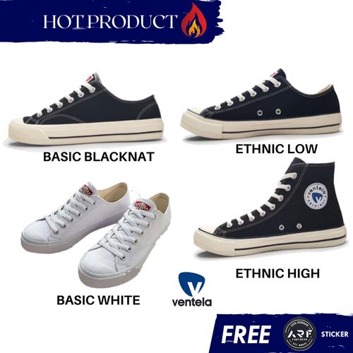 Jual VENTELA ETHNIC BLACK NATURAL Sepatu Vantela Original Ventella 70s BTS - Kab. Bandung ...