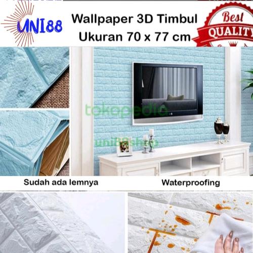Jual Wallpaper 3D Model Bata Walpaper Dinding Murah Stiker Walpaper ...