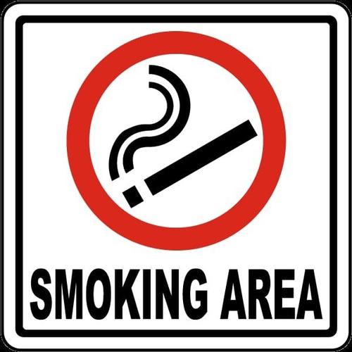Jual sign akrilik smoking area / rambu area merokok / rambu smoking ...