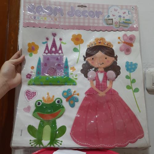 Jual stiker room decor princess wall decor kamar anak princess ...