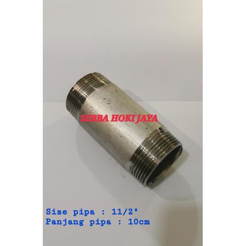 Jual PIPA INCIAN SUS304 11/2" x 10cm / PIPA INCIAN STAINLESS 11/2" x ...