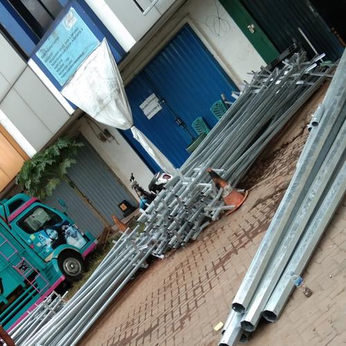 Jual Tiang lampu PJU 9m solar panel hexagonal pju jalan listrik - Kota ...