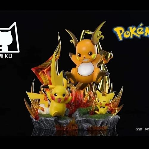Jual PICHU, PIKACHU & RAICHU BY MIKO STUDIO (PREORDER) RESIN STATUE ...