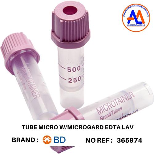 Jual BD VACUTAINER TUBE MICRO W/MICROGARD EDTA LAV - Kab. Sukoharjo ...