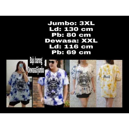 Jual kaos bali jumbo kaos bali dewasa baju barong pria&wanita biru abu - YTR KUNING, DEWASA ...