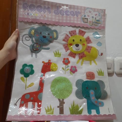 Jual stiker room decor animal binatang wall decor kamar anak binatang ...