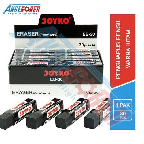 Jual Penghapus Pensil Besar Joyko [EB-30P/30 pcs] / Stip 2B Eraser ...