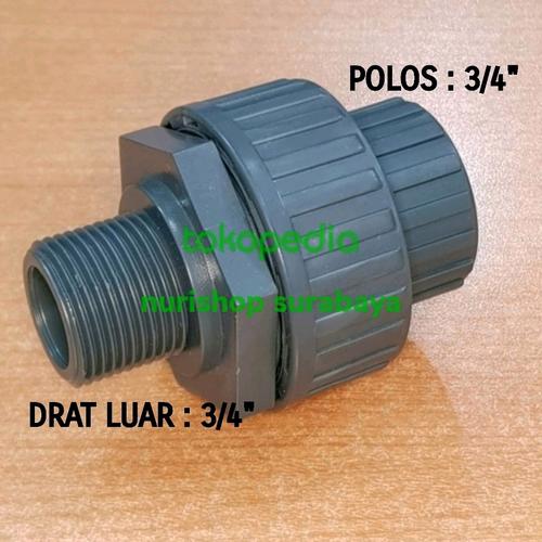 Jual Watermur drat luar 3/4 / Water Mur Watermoor W.Mur PVC drat luar 3 ...
