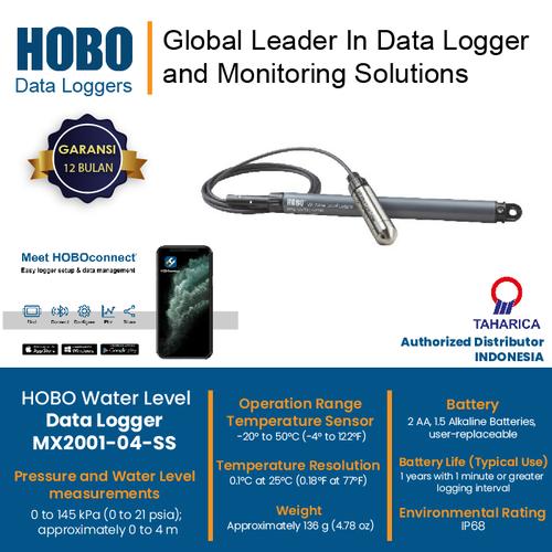 Jual Paket Water Level Data Logger Bluetooth HOBO MX2001 Kedalaman 4 ...