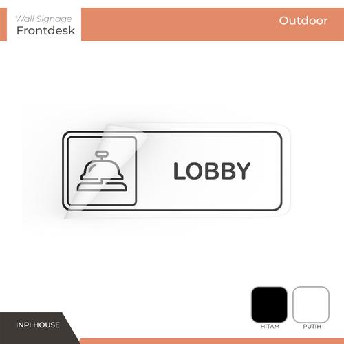 Jual lobby sign sticker - stiker penunjuk arah - stiker pintu - stiker ...