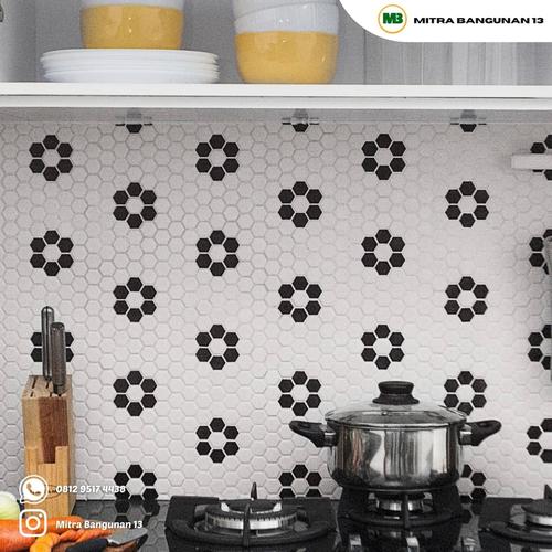 Jual Backsplash Tile Dapur Keramik DInding Dapur Type HEX 1025 - Kota ...