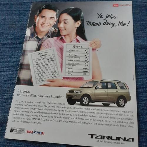 Jual Iklan Mobil Daihatsu Taruna B - A4 - Kota Malang - Kertas Abc ...