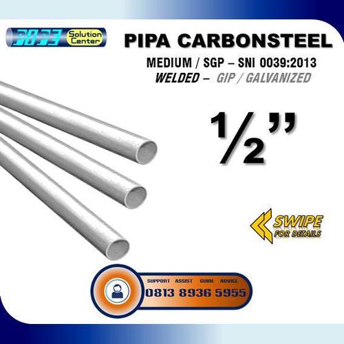 Jual PIPA CARBON STEEL MEDIUM SGP-SNI WELD - GIP GALVANIZED 1/2" - 8 ...