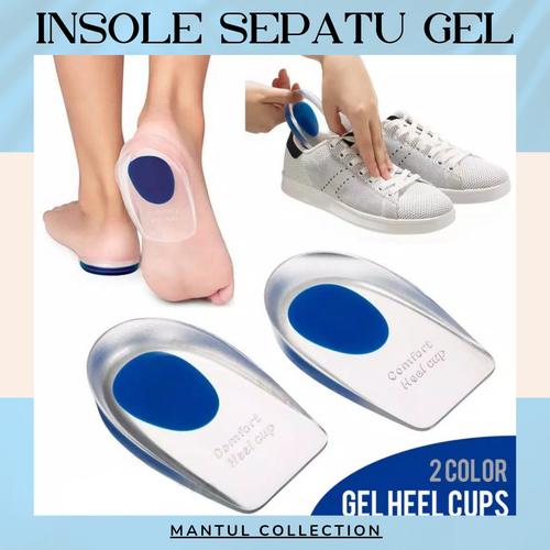 Promo Alas sepatu insoles GEL Heels Cushion bantalan Silikon Tumit Kaki ...
