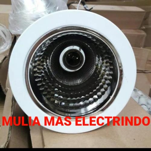 Jual Fitting / Kap Lampu Downlight Tanam 5 Inch Putih Silver 5" E27 ...