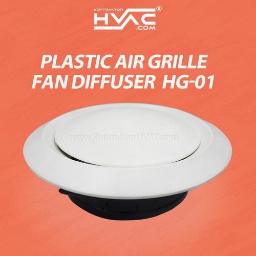Jual PLASTIC AIR GRILLE EXHAUST Round DIFFUSER Bulat 4 6 8 inch Plastik ...
