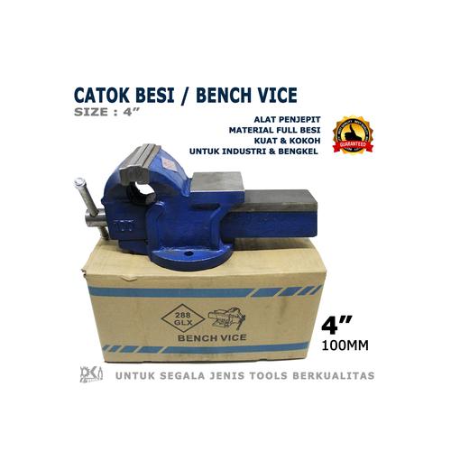 Jual Catok Paron Ragum Besi 3" 4" inch GLX Bench Vice Vise Alat Jepit ...