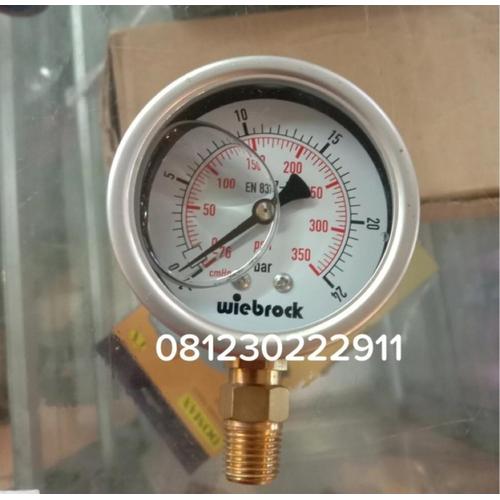 Jual 30 BAR (KG/CM2) 4" INCH PRESSURE GAUGE-BOTTOM--WIEBROCK-MODEL WIKA ...