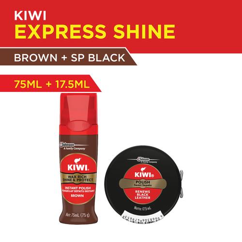 Jual Bundling KIWI Shine & Protect Brown 75ml + KIWI SP Black 17.5ml - - SC Johnson ID | Tokopedia
