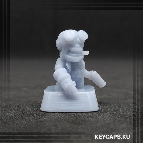 Jual ARTISAN KEYCAPS / KEYCAP MECHANICAL KEYBOARD KARAKTER HELLBOY GREY ...