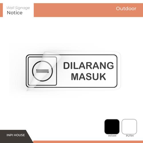 Jual do not enter sign sticker - stiker dilarang masuk - wall sticker ...