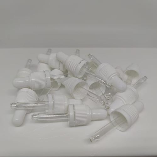 Jual Tutup botol pipet kaca serum ring segel plastik neck 18 - Putih ...