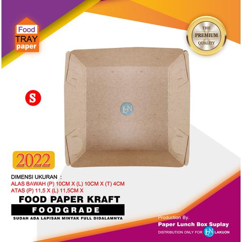 Jual FOOD TRAY UKURAN L / PAPER TRAY / TRAY KERTAS MAKANAN CRAF ...
