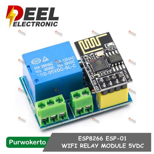 Jual WIFI RELAY MODULE 5VDC ESP8266 ESP-01 IOT SMART REMOTE CONTROL ...