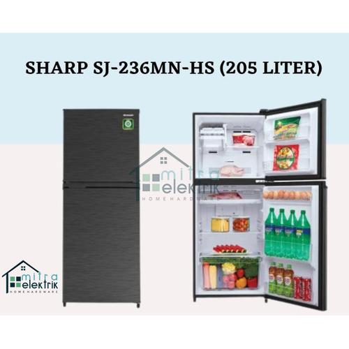 Promo Kulkas Sharp SJ-236MNHS 2 Pintu Kirei Series Dark Silver Cicil 0% ...